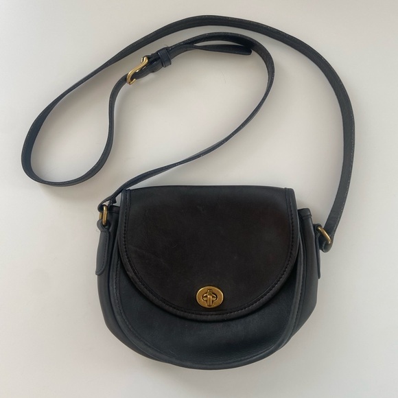 Coach | Bags | Coach Vintage Watson 998 Black Leather Crossbody Bag ...